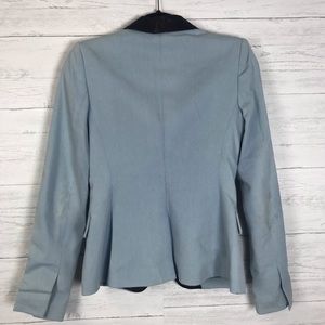 A.L.C. | Jackets & Coats | Alc Leather Shawl Lapel Virgin Wool Blazer ...